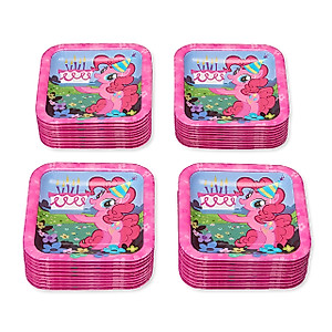 American Greetings My Little Pony Party Supplies, Paper Dessert Plates (40-Count)