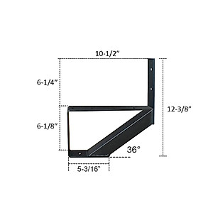 DIYHD Steel Stair Riser 7 Step Stair Stringer for Deck Height 58in