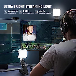 NEEWER LED Streaming Light with Mac/PC APP Control, 2 in 1 Monitor Mount & Stand, Ultra Bright 2900K-7000K USB Laptop Computer Webcam Lighting for Streaming, Video Conference, Zoom Meeting, PL81 PRO