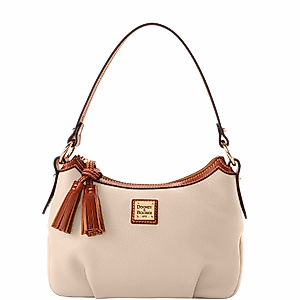 Dooney & Bourke Handbag, Pebble Grain Pouchette Shoulder Bag - Bone