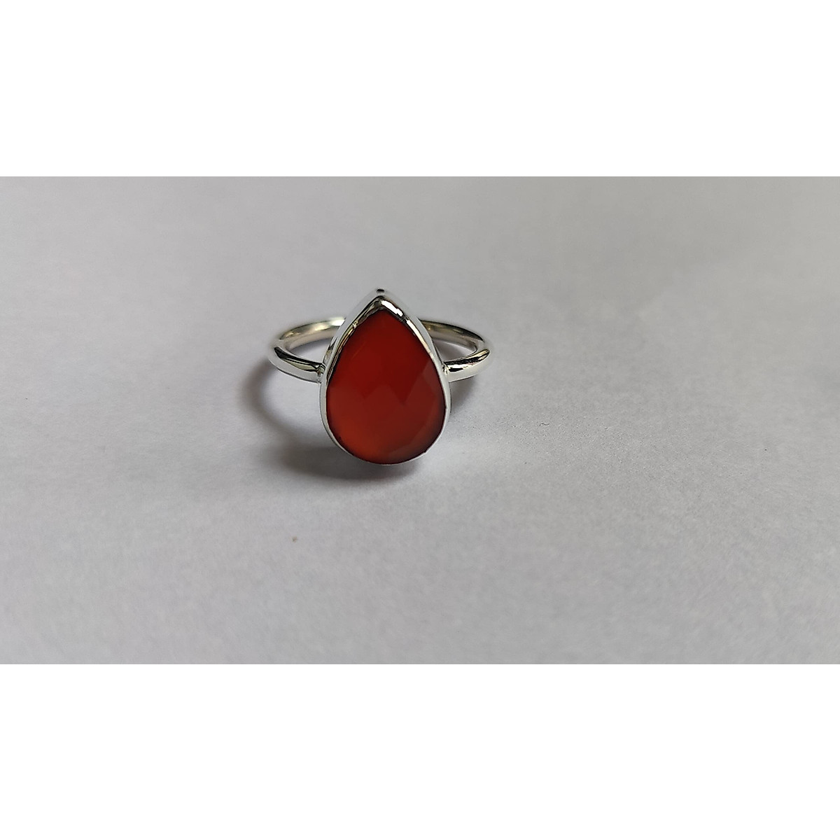 Handmade Jewelry, Carnelian Ring, Ring for Women, 925 Solid Sterling Silver Ring, Boho Ring, Statement Ring, Carnelian Gemstone, Women Ring, Gift for Her (925 Solid Silver, 8.50)