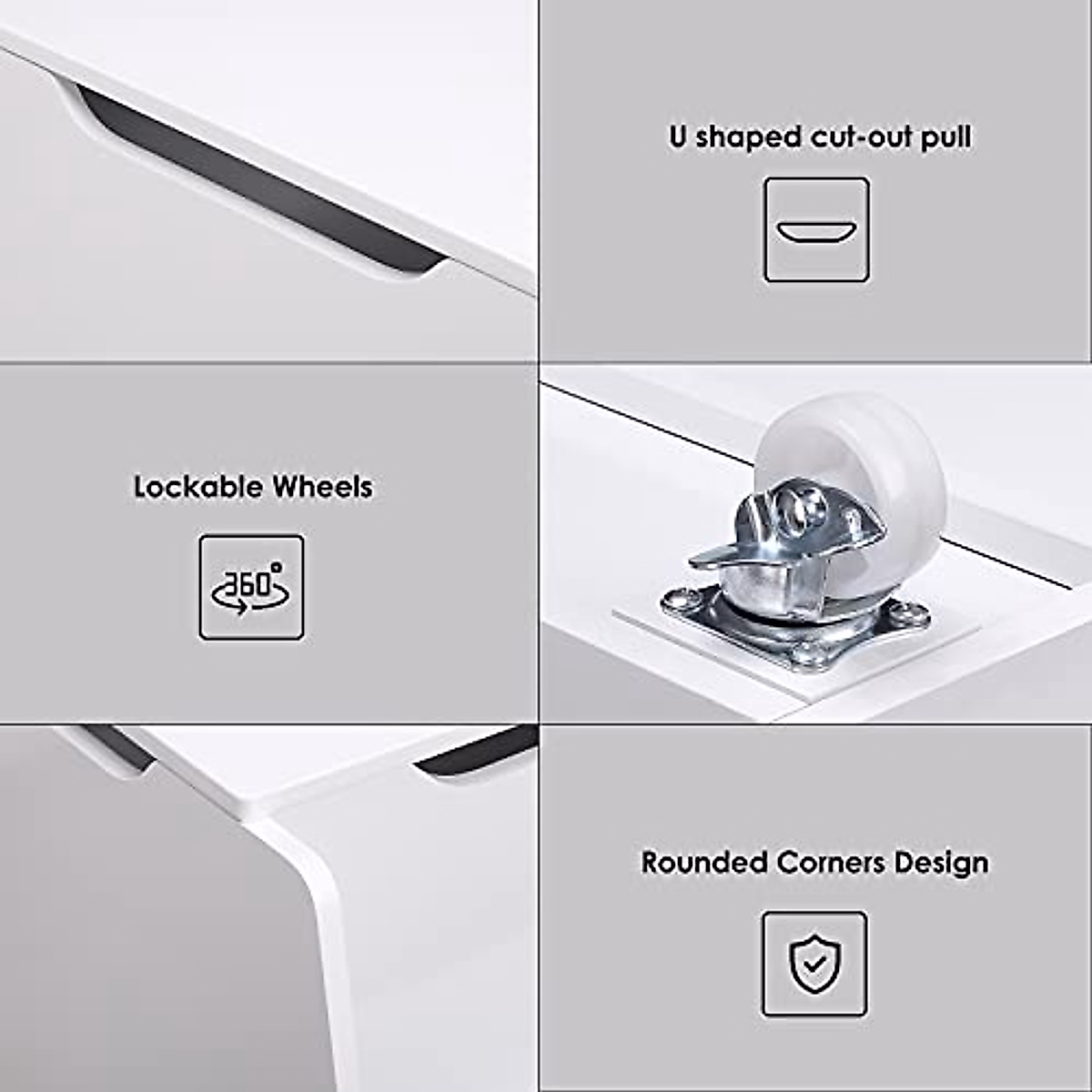 URKNO Kids Toy Box, Wooden Toy Storage Chest with Safety Hinges Lid for Girls Boys, Toy Storage Organizer Bench with Bookshelf for Toddler Room, Nursery, Bedroom, Playroom, Living Room, White