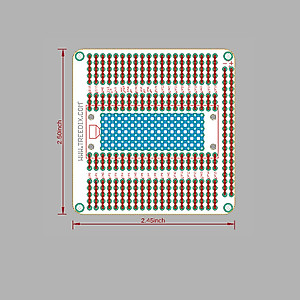 Treeidx 3pcs Expansion Board Breadboard Gold Plated Finish Proto Board PCB Compatible with Raspberry PI PICO