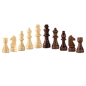 AMEROUS Magnetic Wooden Chess Pieces, 2.2" King Staunton Wood Chessmen Pieces Only, with 2 Storage Bags, Gift Packaging, Replacement of Missing Pieces