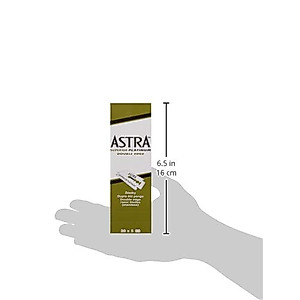 Astra Platinum Double Edge Safety Razor Blades ,100 Count (Pack of 1)
