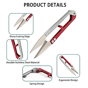 UCEC Sewing Scissors Zhang xiaoquan® Scissors Cutter Mini Scissors Snips Trimming Nipper, 12 Pack Embroidery Scissors Curved Thread Scissors for Stitch, DIY Supplies