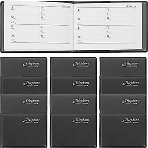 Address Books 12Pcs Mini Address Book Portable Pocket Small Notebook Outdoor Address Book Phone Book