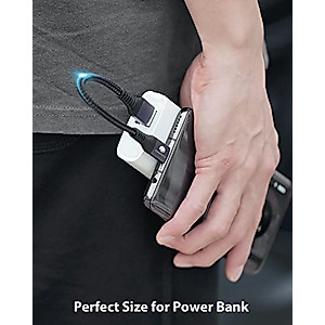 CONMDEX Type C Charger 10Gbps, (2-Pack, 1ft) USB 3.1 Gen 2 Android Auto USB C Cable, 3A Fast Charging Short Cord for Samsung Galaxy S10 S9 Plus Note 10 9, LG V30 V20 G6 G5, Google Pixel, Moto G Z2