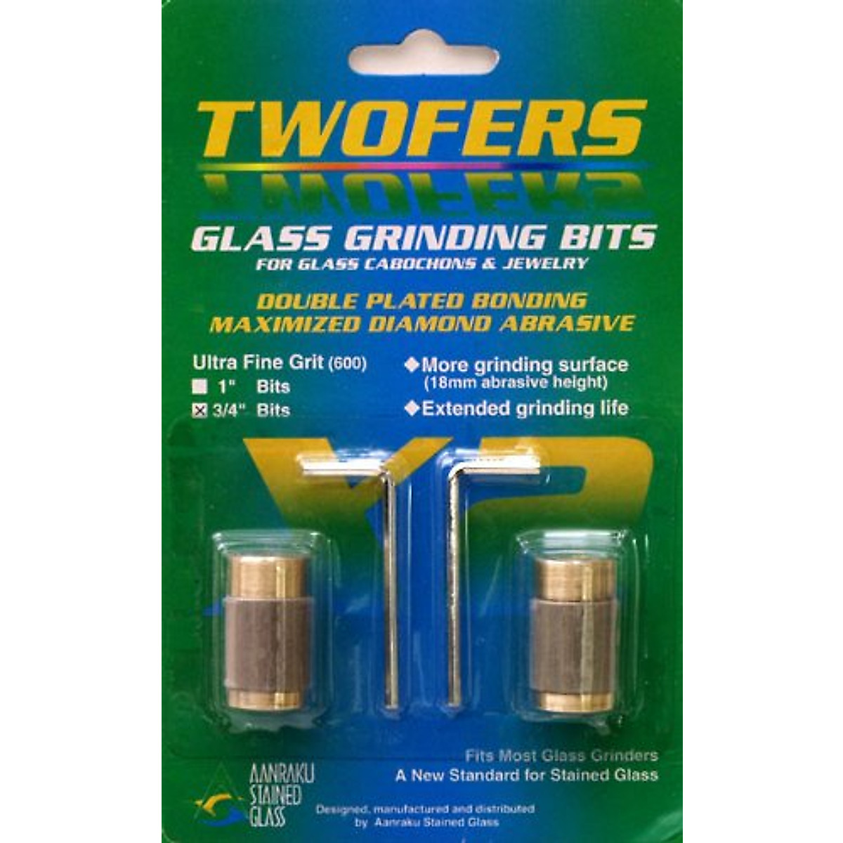 Aanraku 3/4" TWOFERS 2 bit set - 600 ultra fine grit