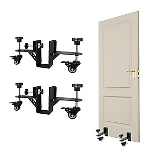 Yeeoy Door Installation Kit, Heavy Duty Door Board Dolly for 1-3/8" and 1-3/4" Pre-Hung, Slab, and Front Doors, Hands-Free Lifter Dolly for Residential & Commercial Use