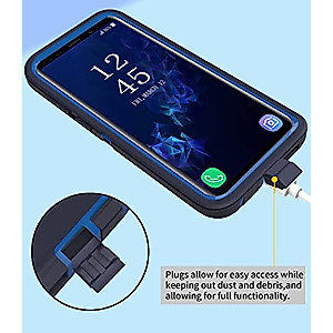 Guirble for Samsung Galaxy S9 Plus Case,Shockproof Dropproof for Samsung S9 Plus Case,Heavy Duty Protective Galaxy S9 Plus Csae,S9 Plus Case 6.2 Inch(Dark Blue)