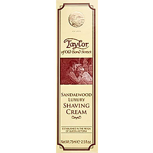 Taylor Of Old Bond Street Shaving Cream Sandalwood, 2.5-Ounce