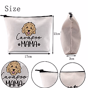 POFULL Cavapoo Dog Mum Gift Pet Gift for Women Cavapoo Gifts Cavapoo Dog Lovers Gift (Cavapoo MAMA bag)