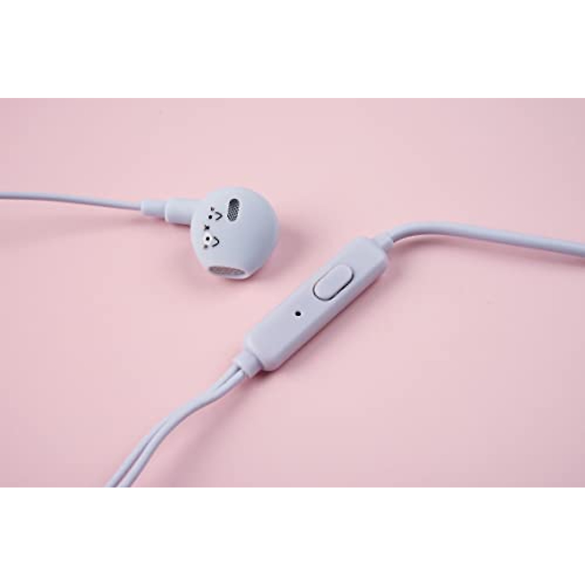 QearFun Donut Earbuds for Kids, Cute Earbud & in-Ear Headphones Wired Gift for School Girls and Boys with Microphone and Lovely Earphones Storage Case Blue