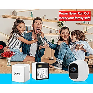 NYI 2560mAh Rechargeable Batteries for Arlo Pro/Arlo Pro 2 and Charging Station Compatible with Arlo Pro/Arlo Pro 2 Batteries (2 Batteries +1 Charger)