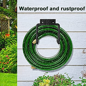 Metal Garden Hose Holder - Water Hose Hanger Wall Mount, Heavy Duty Hose Holder Hose Hook Holds Up to 150Ft for Outside Garden Hose, Expandable Hose, Hose Reel, Water Hose, Pocket Hose, Flexable Hose