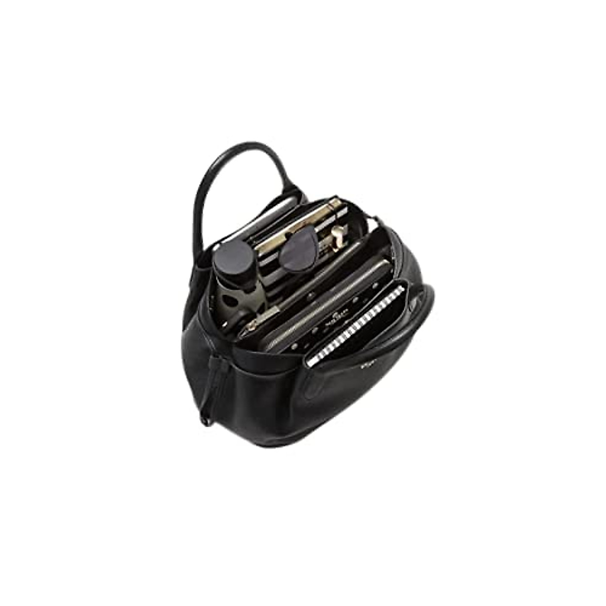 Kate Spade Dumpling Large Satchel Shoulder Hobo Bag Tote Leather In Gold Black