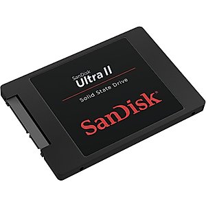 SanDisk Ultra II 480GB Solid State Drive (SDSSDHII-480G-G25),Black
