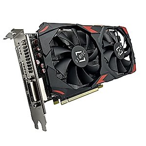 51RISC Radeon RX 580 8GB Graphics Card, GDDR5 256bit 2048SP VR Ready DisplayPort HDMI DVI-D Video Card for Gaming (RX 580 8GB)