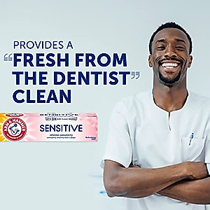 Arm & Hammer Sensitive Toothpaste, Refreshing Mint, Relieves Sensitivity, 4.5 Ounce (Pack of 12)