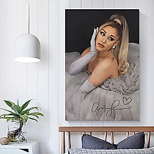 QIGUTRNG Ariana Star Singer Grande Poster Art Picture Print Modern Family Bedroom Decor Posters 11.81x7.87inch(20x30cm)