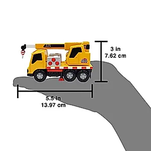 Sunny Days Entertainment Mini Construction Vehicles 3 Pack – Lights and Sounds Pull Back Toy Vehicle | Includes Dump Truck Front End Loader and Crane Truck – Maxx Action