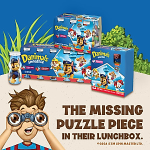 Danimals Squeezables Low Fat Yogurt Pouch, Cotton Candy, Gluten-Free,3.5 Oz, Pack of 4