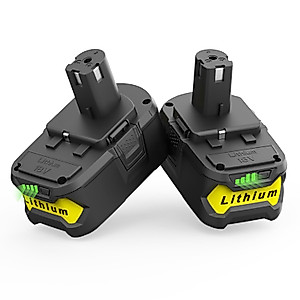 Powilling 6000mAh 18v Lithium Battery Replacement for Ryobi 18-Volt 18L50 ONE+ P104 P105 P102 P103 P107 P108 P109 Cordless Tool