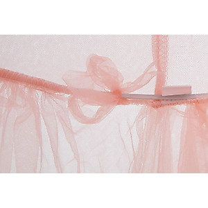 Shyneer Kids Bed Canopy,Princess Hanging Mosquito Net for Baby Crib Nook Castle Nursery for Kid's Room Decor,Pink