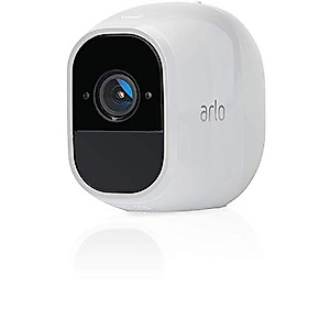 Arlo Pro 2 VMC4030P-100NAR Wireless Home Security Camera, Rechargeable, Night Vision, Indoor/Outdoor, 1080p, 2-Way Audio, Wall Mount, Add-On Camera, White (Renewed)