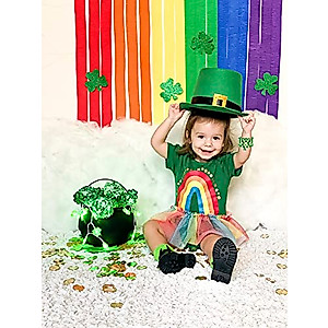 BSJELL 5 Pack Beaded Bracelet Stackable Christmas Thanksgiving St. Patrick’s Day Valentine's Day Beaded Stretch Bracelet Holiday Charm Bracelets Festive Jewelry Gifts for Women (Green)