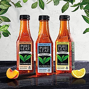Pure Leaf Iced Tea, Subtly Sweet 3Fl Variety Pack, Lower Sugar, 18.5 Ounce Bottles (Pack of 12)