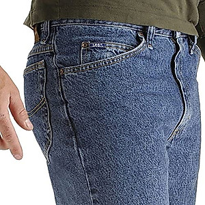 Lee Men's Big & Tall Regular Fit Straight Leg Jean, Pepperstone, 48W x 32L