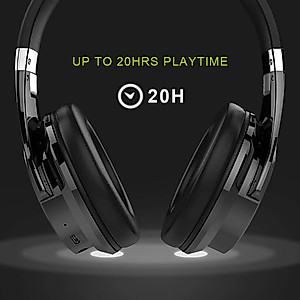 Smart Gesture Touch, Touch Bluetooth Wireless Game Headset，Subwoofer Sports Music Headset，Bluetooth V5.0 HD Call Surround Sound Quality (Black)