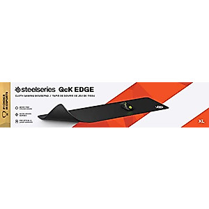 SteelSeries QcK Edge - Cloth Gaming Mouse Pad - stitched edge to prevent wear - optimized for gaming sensors - size XL