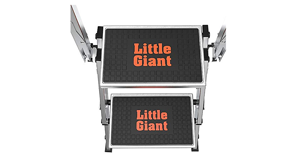 Little Giant Ladders, Safety Step, 2-Step, 2 foot, Step Stool, Aluminum ...