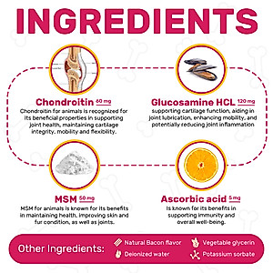 Glucosamine for Dogs | Hip and Joint Supplement Dogs | Dog Joint Supplement | Glucosamine Chondroitin for Dogs | Dog Glucosamine | Glucosamine for Dogs Hip and Joint Supplement | 2 Oz