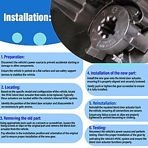 2pcs HVAC Blend Door Actuator Gear Kit Fits for 2011-2018 Dodge Durango Jeep Grand Cherokee Replaces 68214880AA 926-133 22133 068214880AA