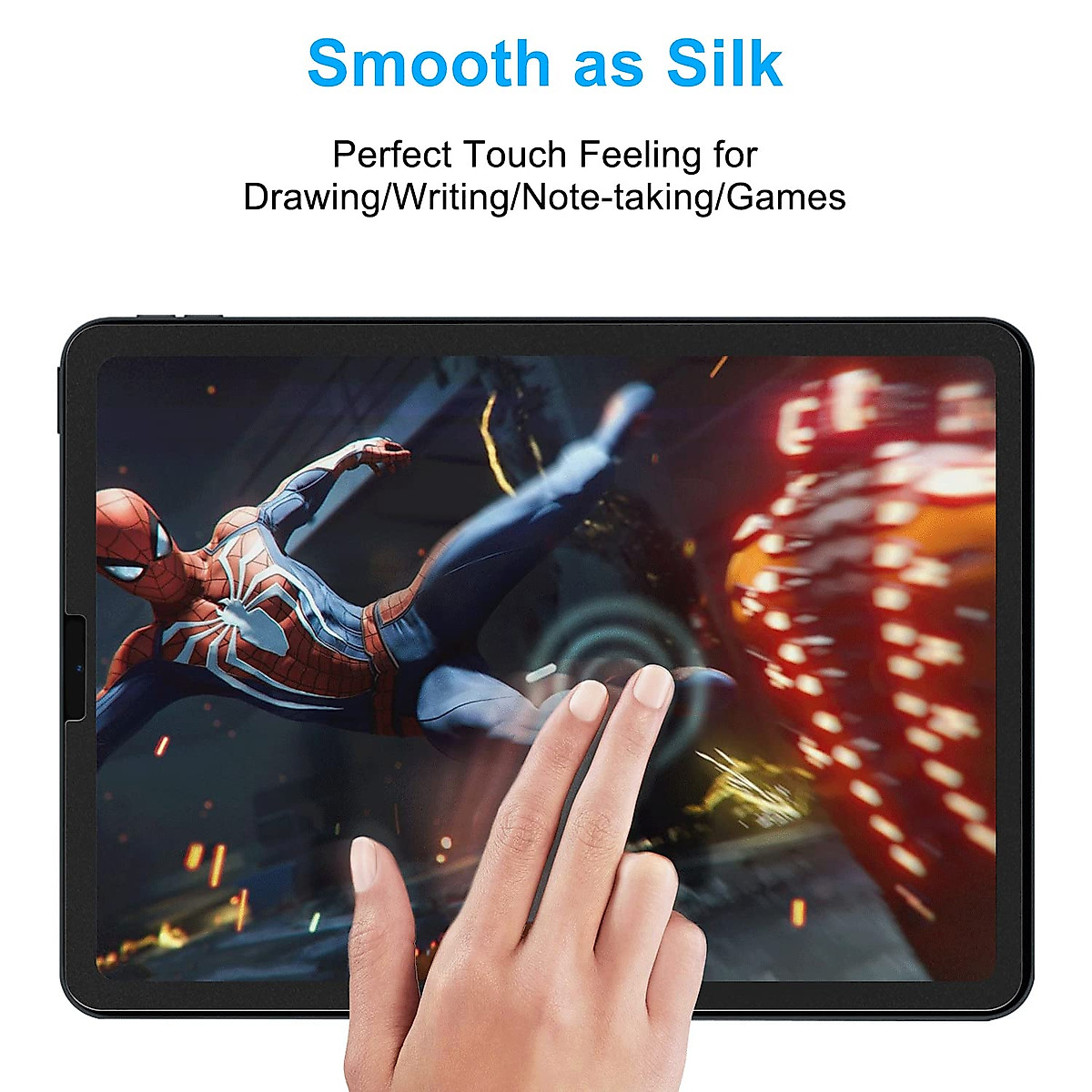 Ambison [2Pack Matte Glass Screen Protector Compatible with iPad Pro 11 2022, Writing Smooth/Anti Glare, Reduce Nib Wear, Fingerprint Free for iPad Pro 11 /iPad Air 5/iPad Air 4th Generation