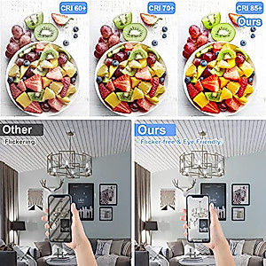 Odnora E12 Candelabra LED Light Bulbs 60W Equivalent, 5000K 6W 450 Lumens Chandelier Light Bulbs, Daylight White LED Ceiling Fan Light Bulbs, B11 Candle Light Bulbs Small Base, Non-dimmable 6 Packs