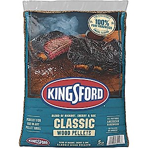 Kingsford Classic Wood Pellets, 100% Natural Hickory, Oak and Cherrywood Hardwood Pellets for Grilling 5 Pounds (Package May Vary)