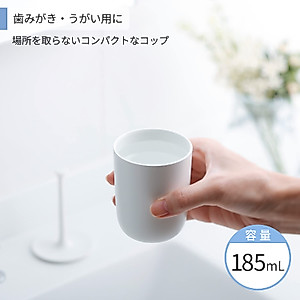 Marna W611CL Cup Stand Set (Clear/w/Stand/Toothpaste Cup), Cup Stand, Lavatory (Floating Cup/Drainer)