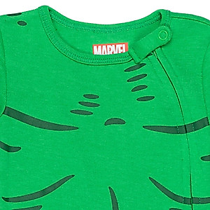 Marvel Avengers Baby Boys 3 Pack Zip-Up Long Sleeve Sleep N' Play Coverall 3-6 Months