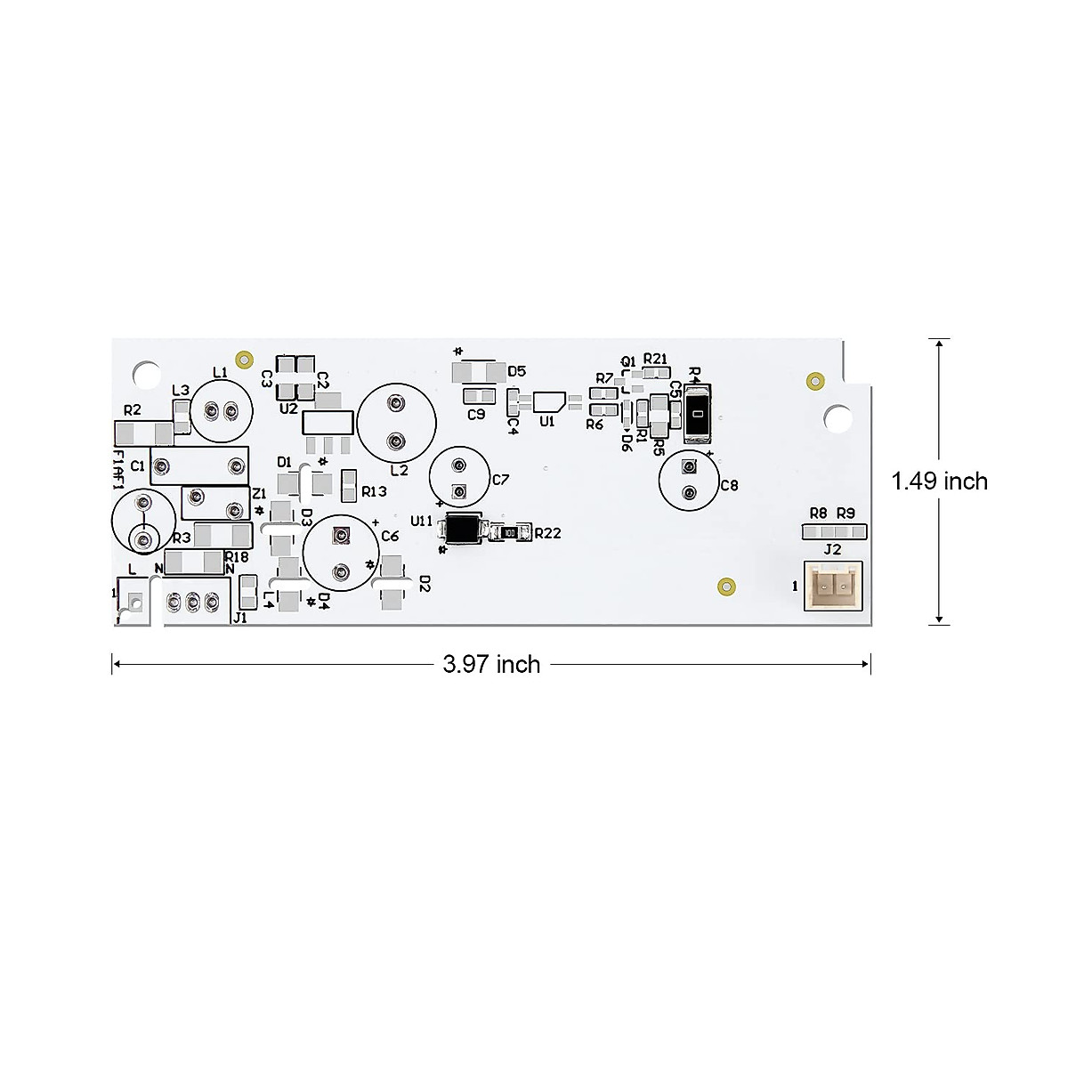 W10515057 LED Light Board Compatible With Refrigerator WPW10515058 W10515058 W10465957 Replacement