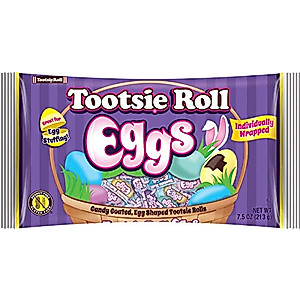Tootsie Roll Eggs Easter Candy Basket Filler 7.5oz (Pack of 2)