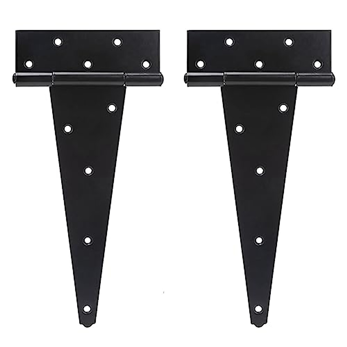 PRIZOM 12Inch T-Strap Shed Door Hinges Gate Strap Hinges Wrought Hardware for Wooden Fences,Yard,Barn Door,Rustproof