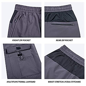 Cycorld-Mens-MTB-Shorts-Mountain-Bike-Shorts-Cycling-Biking-Shorts-Baggy(Grey, Small)