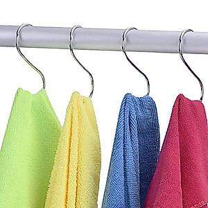 20 Pack 3.5" Hooks S Shaped Hanging Hooks Stainless Steel Metal Hangers Hanging Hooks Kitchen,Closet,Bathroom,Work Shop,Garden,Outdoor etc.