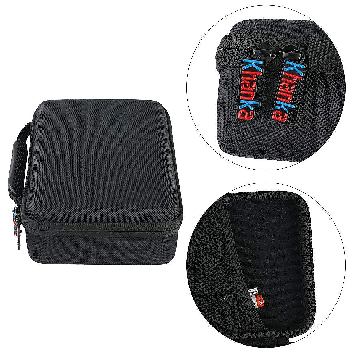 khanka Hard Battery Organizer Storage Box, Carrying Case Bag Holder - Holds 116 Batteries AA AAA C D 3V 9V with Battery Tester (BATTRIES are NOT Included.)