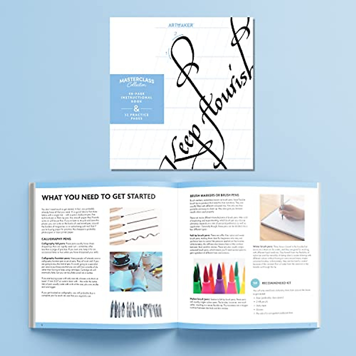Hinkler Art Maker Masterclass Collection: Calligraphy Art Kit - Beginner to Advanced Calligraphy - Calligraphy Guide - Calligraphy Equipment - Craft Kits - Arts and Craft for Adults